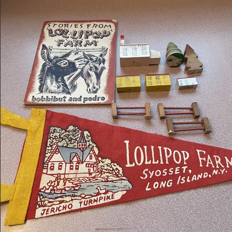 Rare Vintage 1950s Lollipop Farm Story Book and Pennant Banner and ...