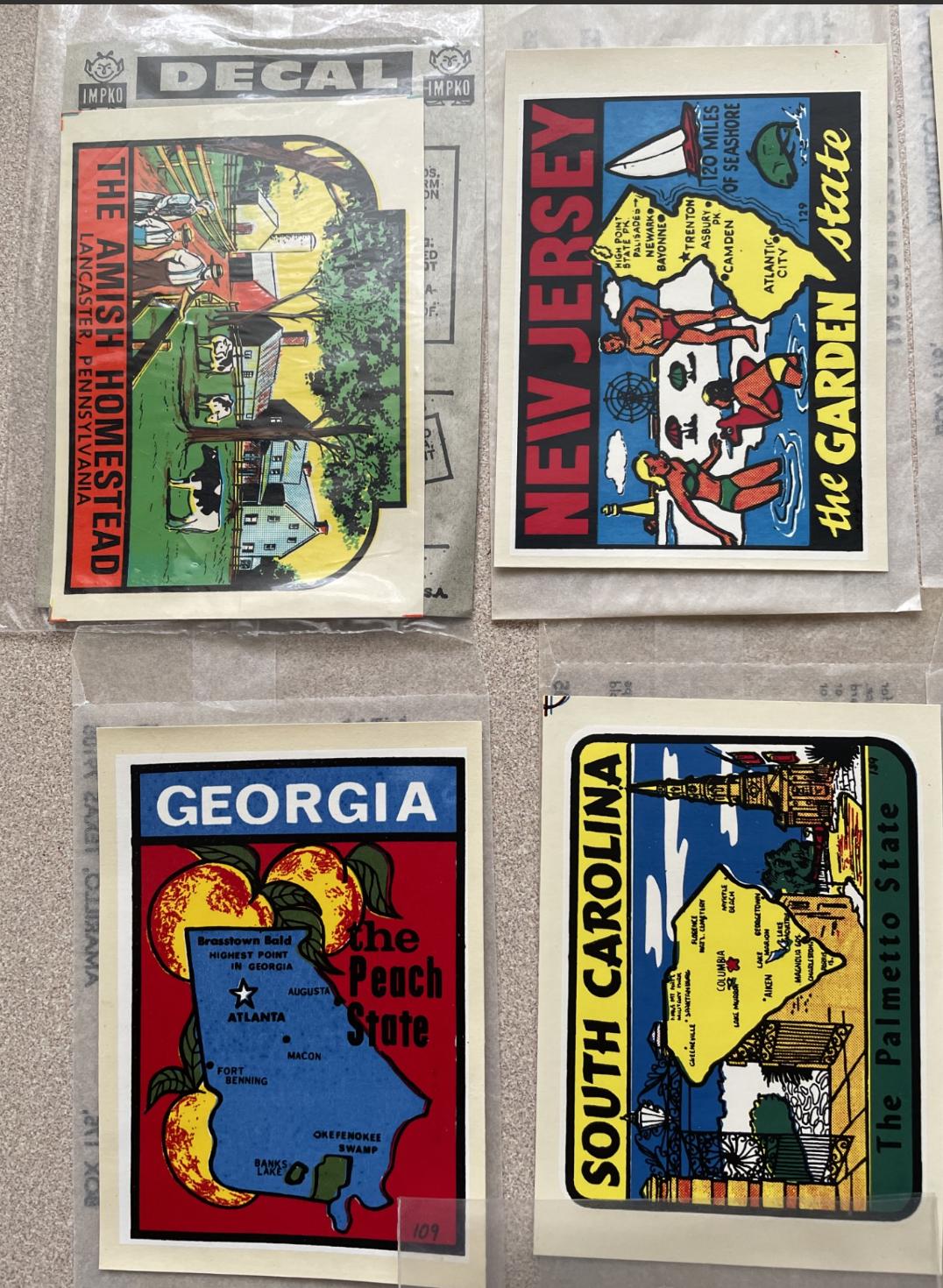 Vintage Car Window Decals, 1960s-1970s Vintage Car Window Decals, 1960s ...