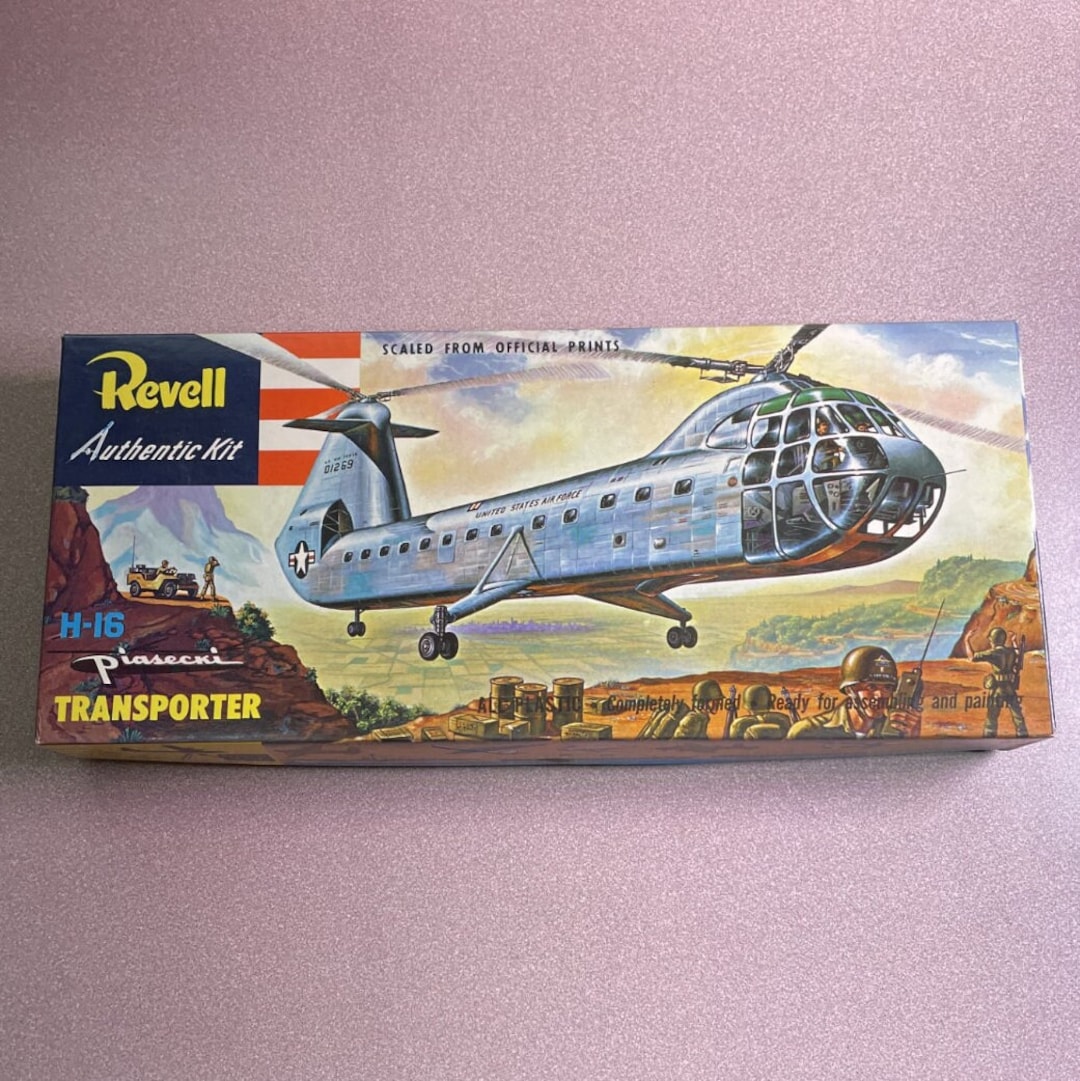 Vintage Revell H-16 Piasecki Transporter Authentic Model Kit, 1950s ...