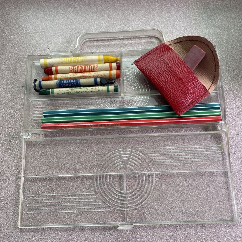Vintage Pencil Cases, 1950s Pencil Cases, Vintage Pencil Cases With ...