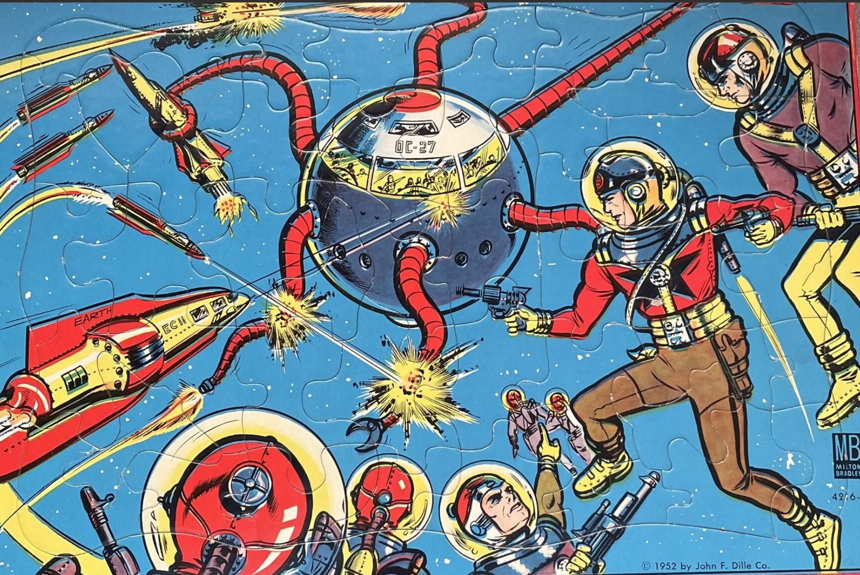 Buck Rogers Frame Tray Puzzle Made by John F. Dille Company and Milton ...