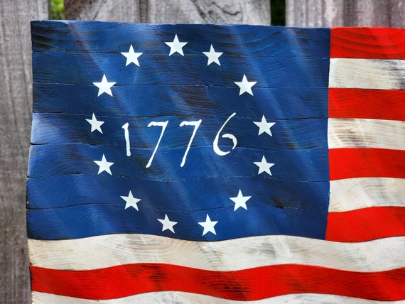 Waving American Flag 1776