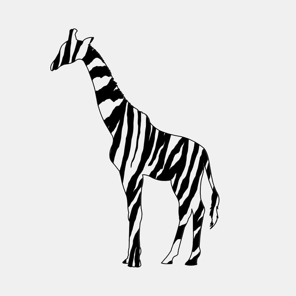 Striped Giraffe - Etsy