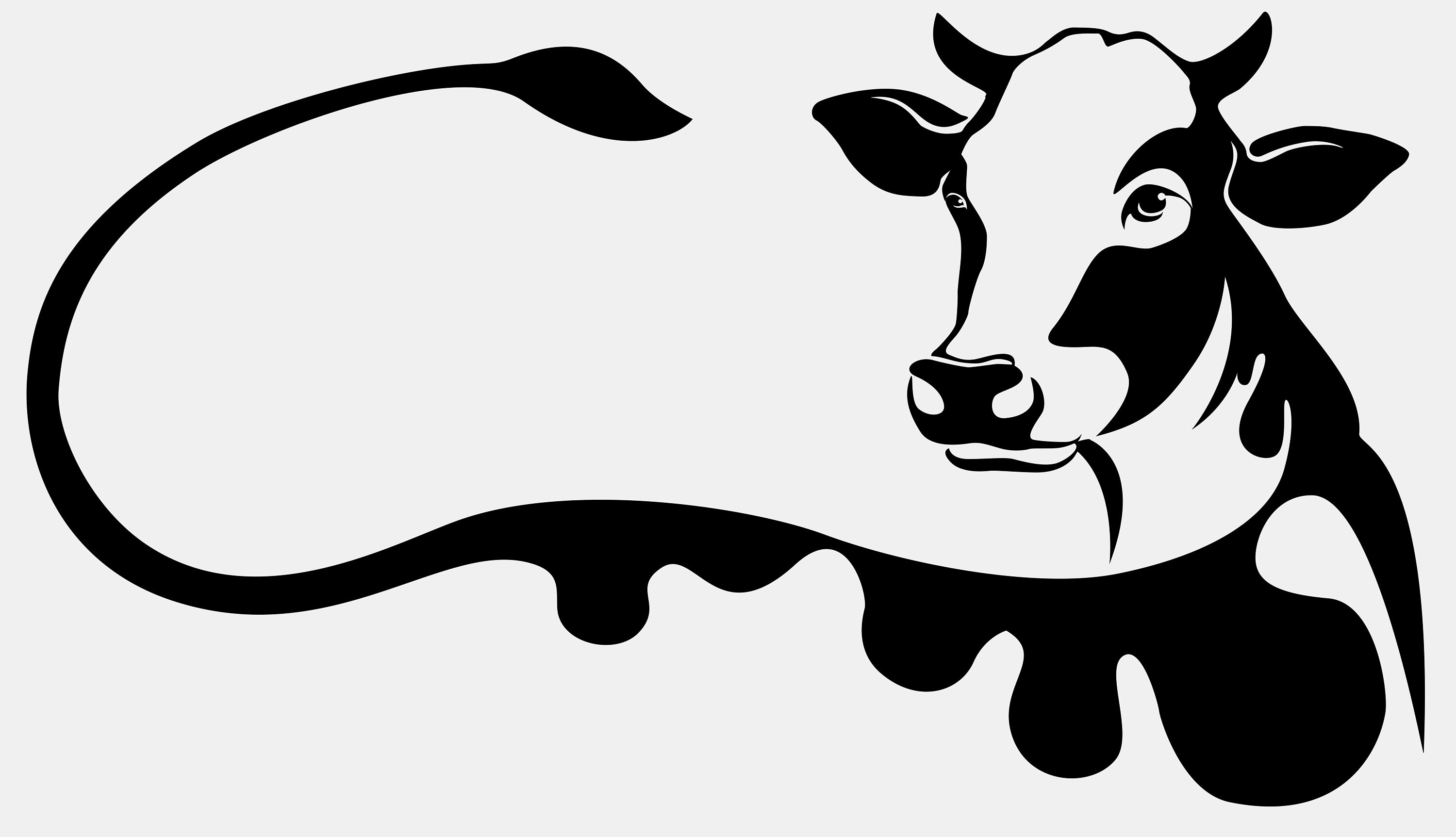 Cow With Tail Clipart Svg - Etsy