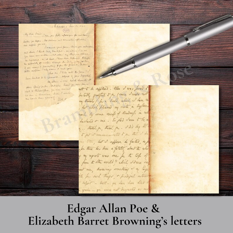 Printable Old Letters, Journal Pages, Famous Authors, Junk Journal ...
