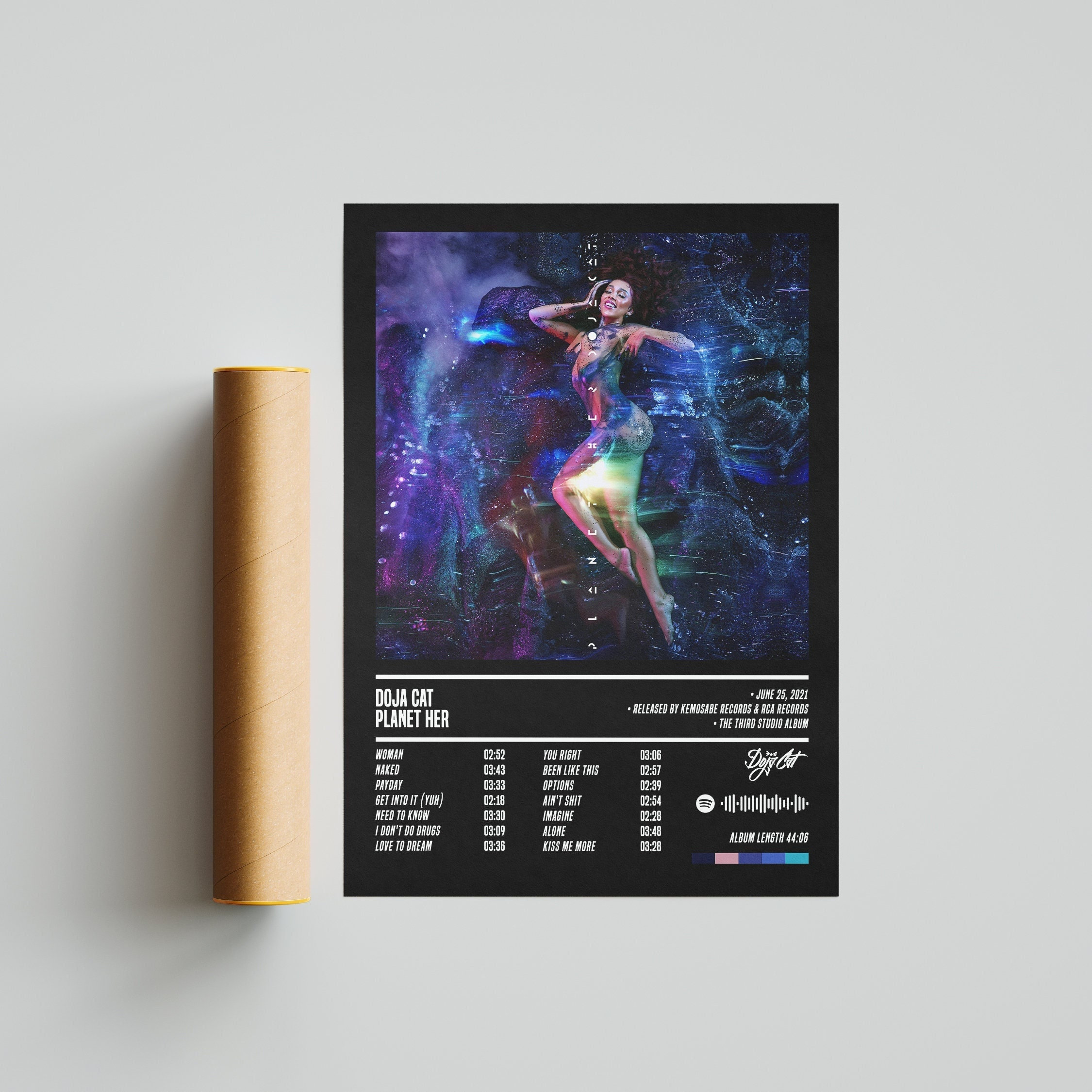 Doja Cat - Planet Her Poster | Doja Cat Poster | Doja Cats Album Cover ...
