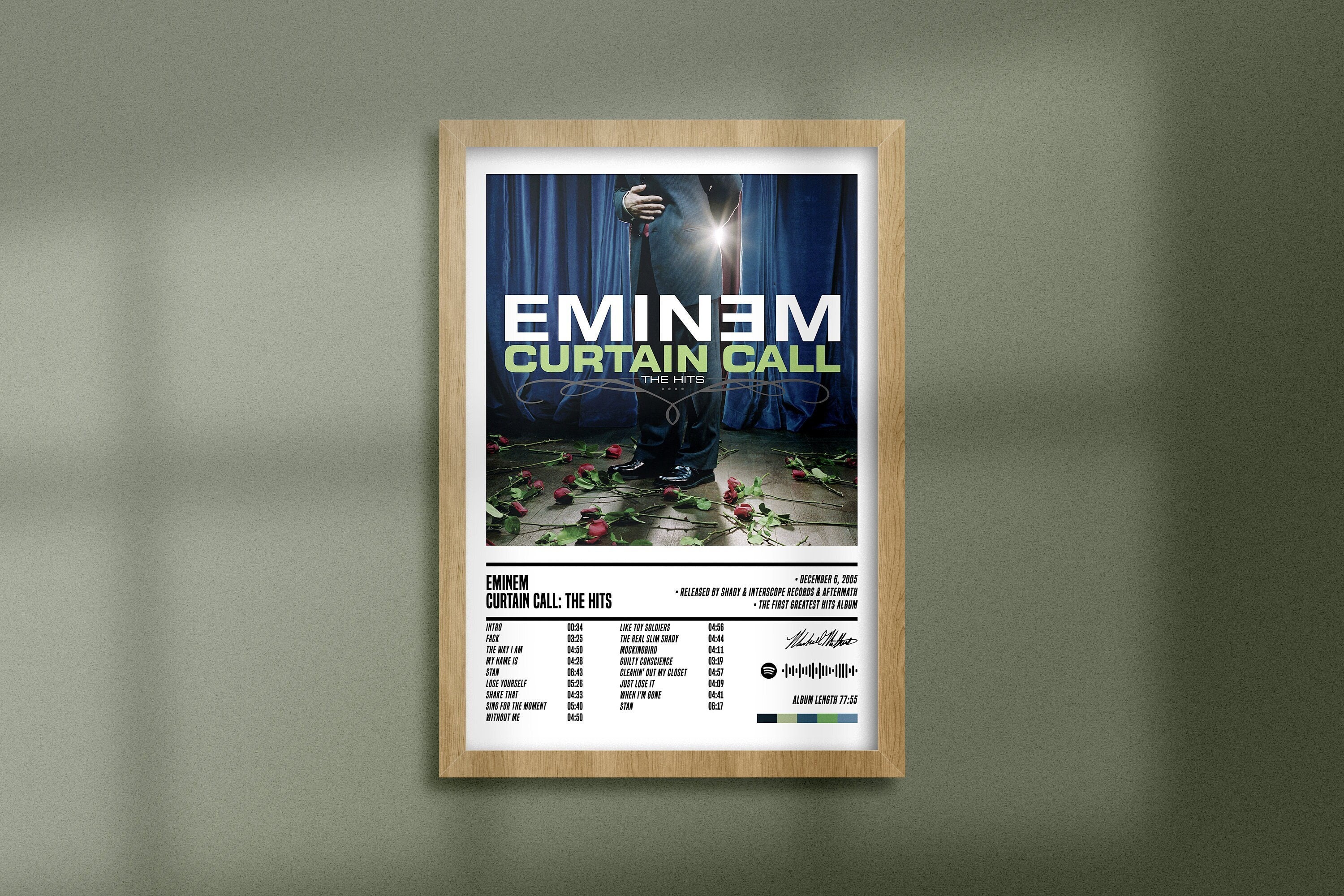 Eminem - Curtain Call The Hits Poster, Eminem Poster, Eminem Album ...