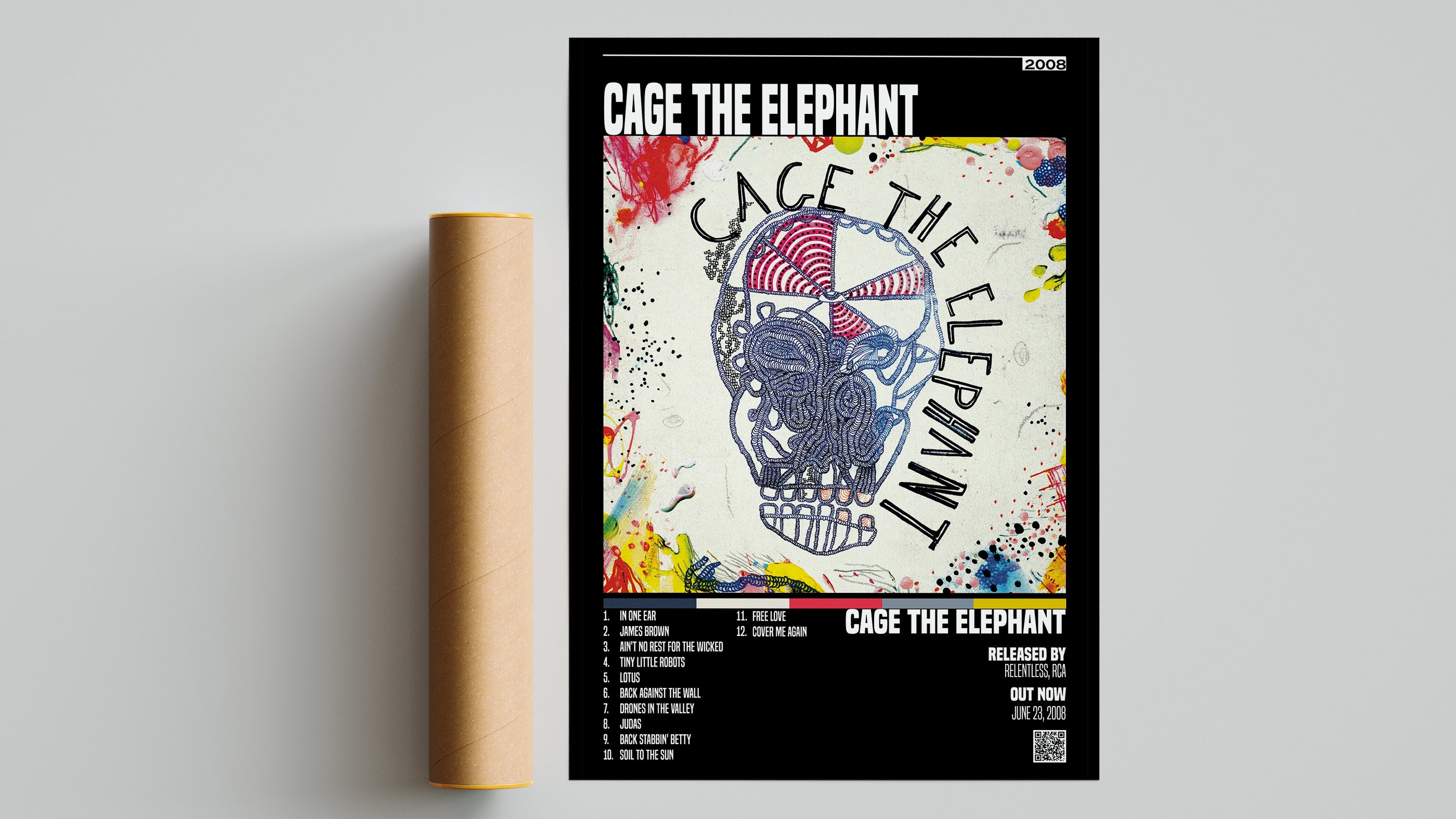 Cage The Elephant Poster | Cage The Elephant Poster | Tracklist | Album ...