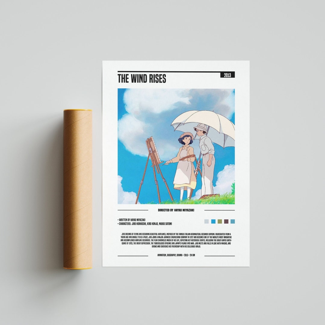 The Wind Rises Poster Hayao Miyazaki Studio Ghibli Anime - Etsy Australia