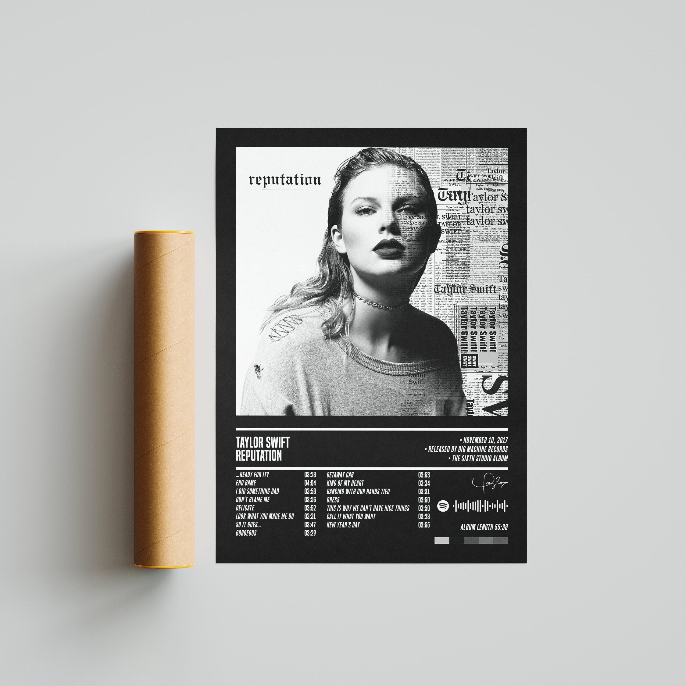 Taylor - Reputation Poster, Taylor Poster, Taylor Album Cover Poster