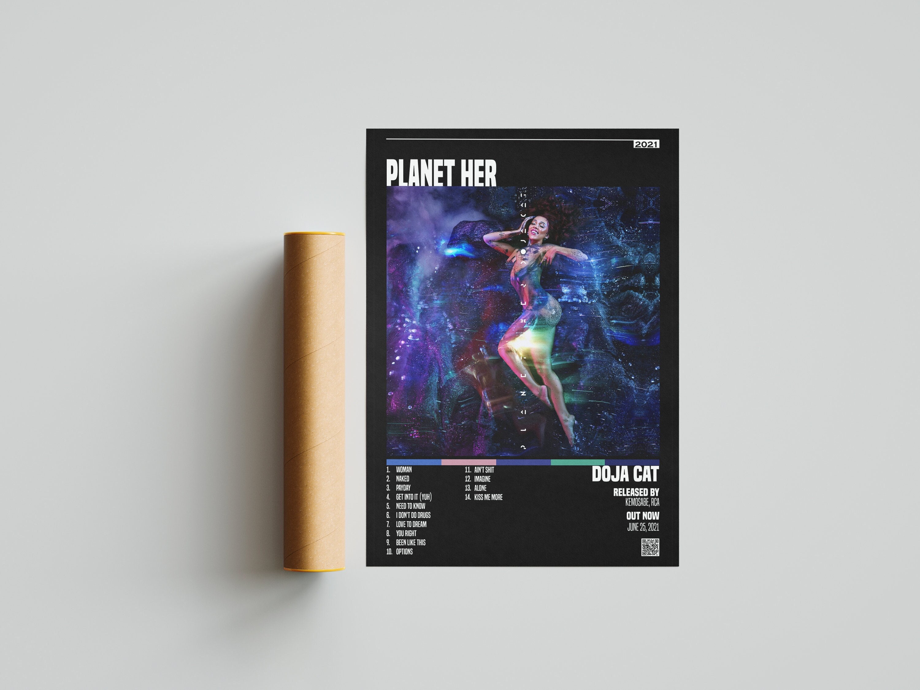 Doja Cat Poster | Planet Her Poster | Doja Cat Planet Her Tracklist ...