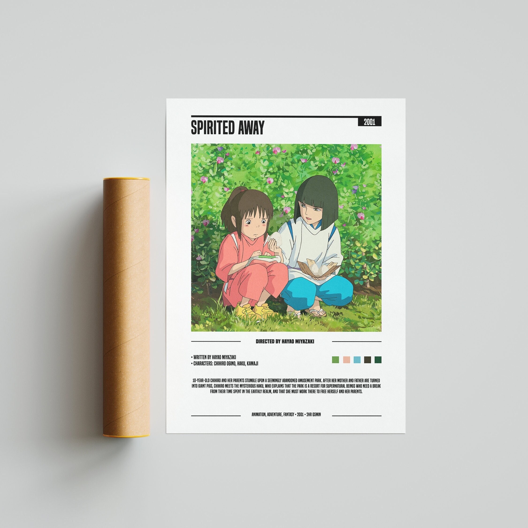 Spirited Away Film De Ghibli Cadeau Pour Les Fans Poster