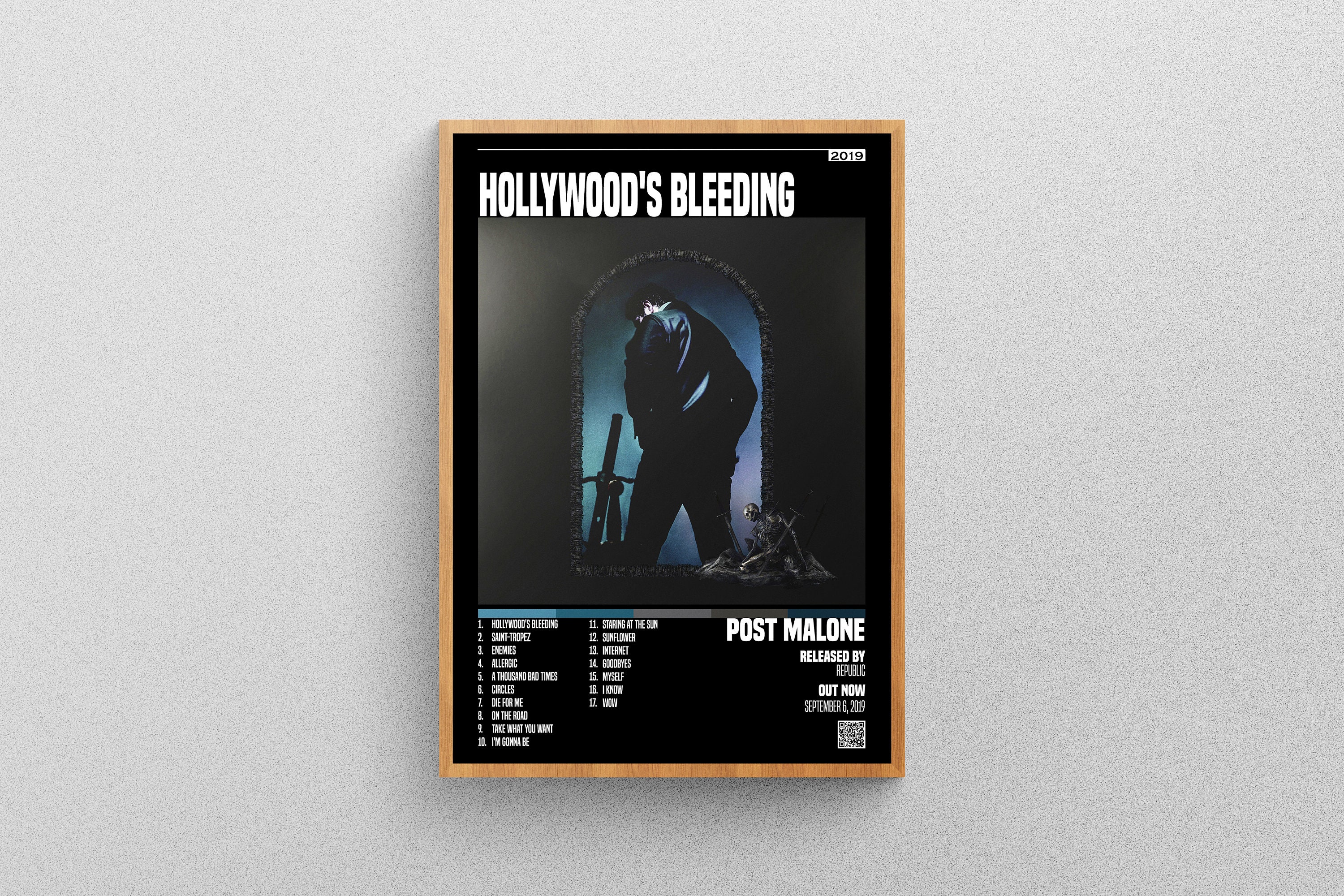 Post Malone Poster | Hollywood's Bleeding Poster sold by Aurora Felicia ...