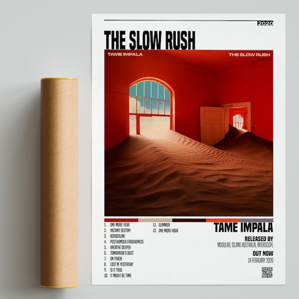 The slow rush album cover art - Etsy España