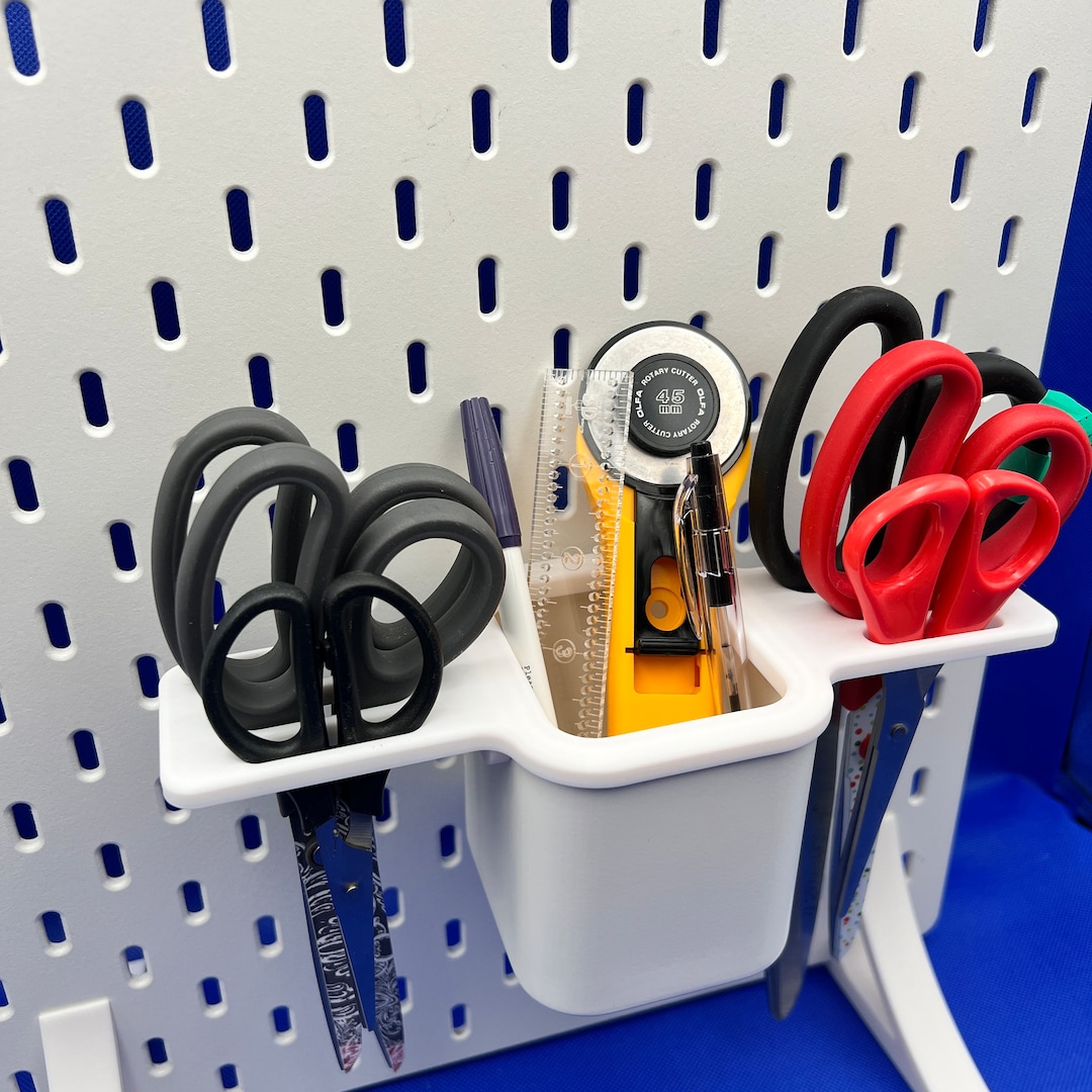 IKEA SKADIS Compatible Scissor Organiser,scissor Storage.(excludes Pot ...