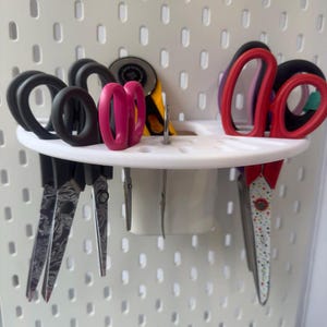 IKEA Skadis Scissor Holder: Pegboard Craft Room Organiser. - Etsy