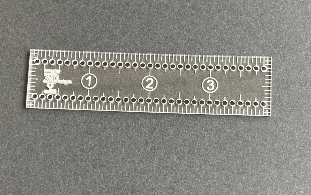4-inch Fabric Marking Ruler With 1/8” Holes – Sewing, Quilting, Craft ...