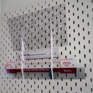 IKEA SKADIS Compatible 3D Printed Ruler Holder | Organise up to 8 ...