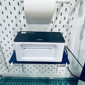 Title: IKEA SKADIS Compatible Thermal Printer Shelf - Wall Mount - Etsy