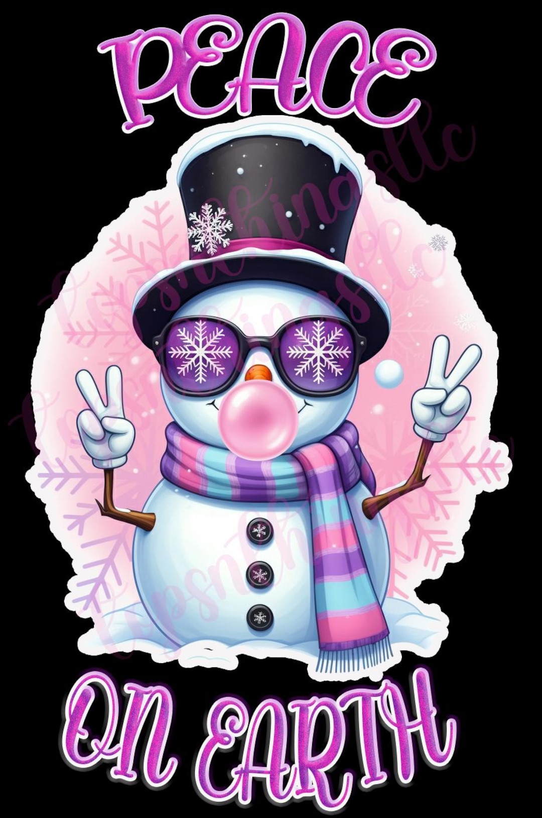 Snowman, Peace on Earth, Cute Snowman, Dtf, Png, Digital Download ...