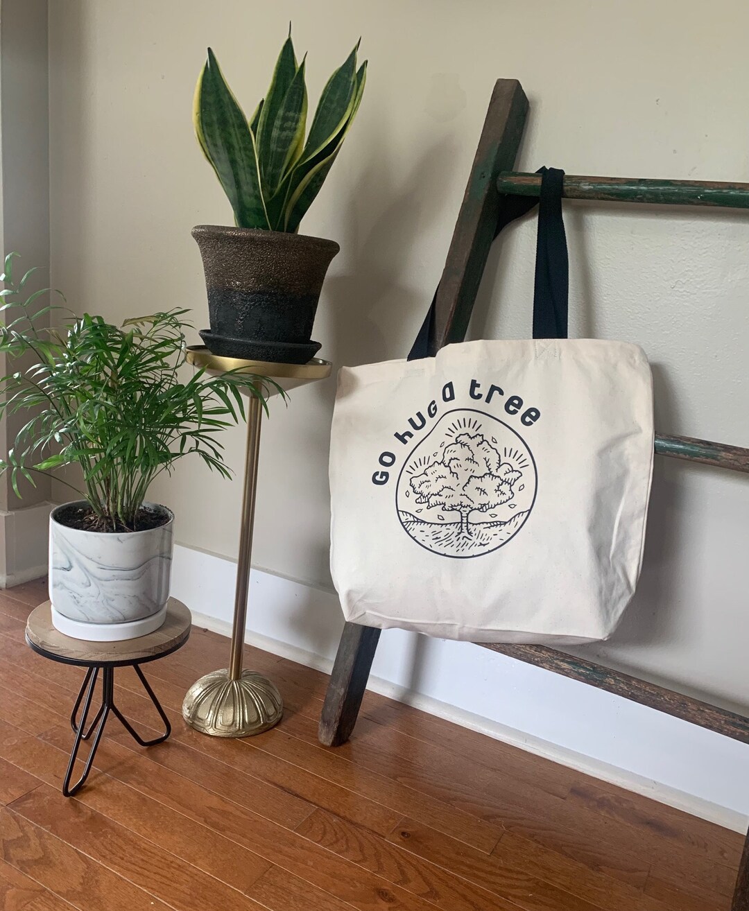 Go Hug A Tree Large Tote Bag - Etsy