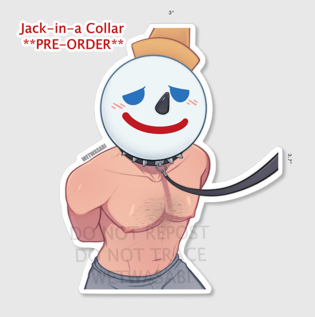 PRE-ORDER Jack-in-a Collar Vinyl Sticker read Description - Etsy