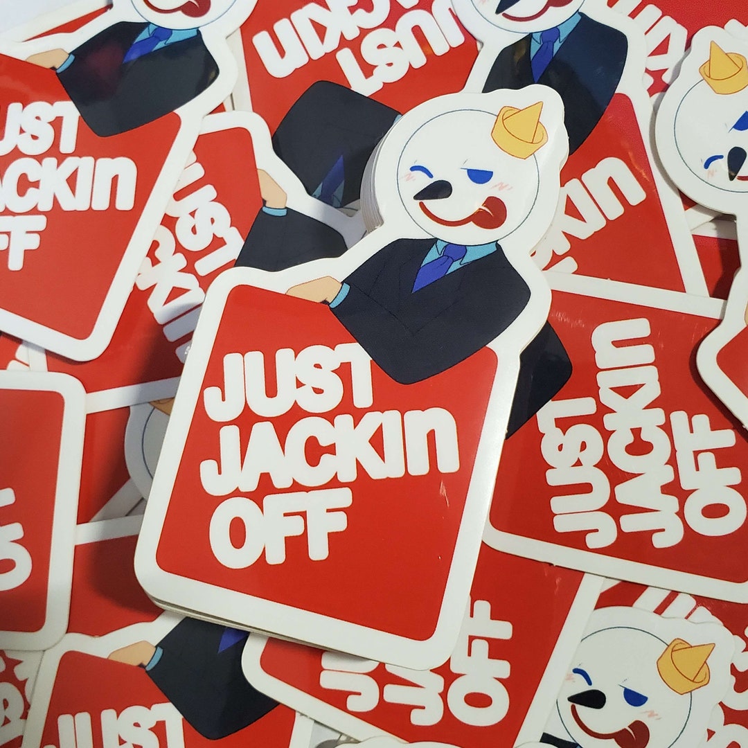 Just Jackin' off Vinyl Sticker - Etsy