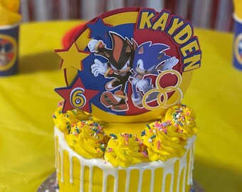 Sonic Shadow Cake Topper - Etsy UK