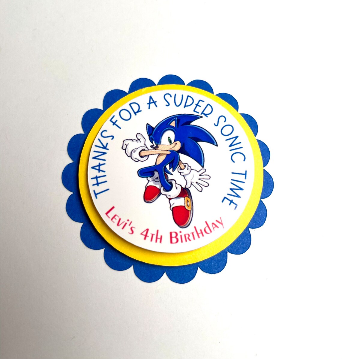 Sonic the Hedgehog Favor Tags - Etsy