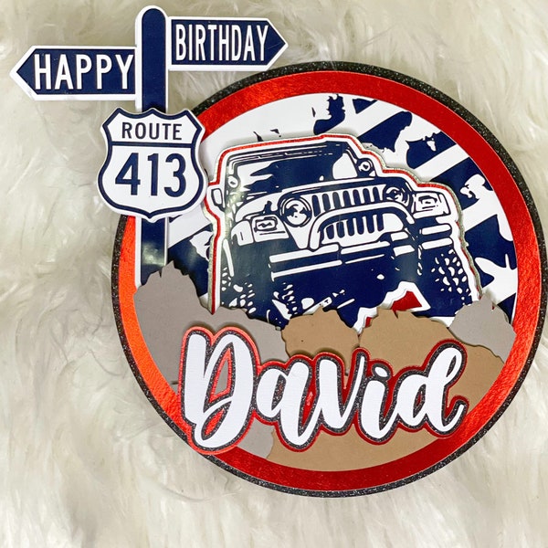 Jeep Decal for Cake Topper - Etsy