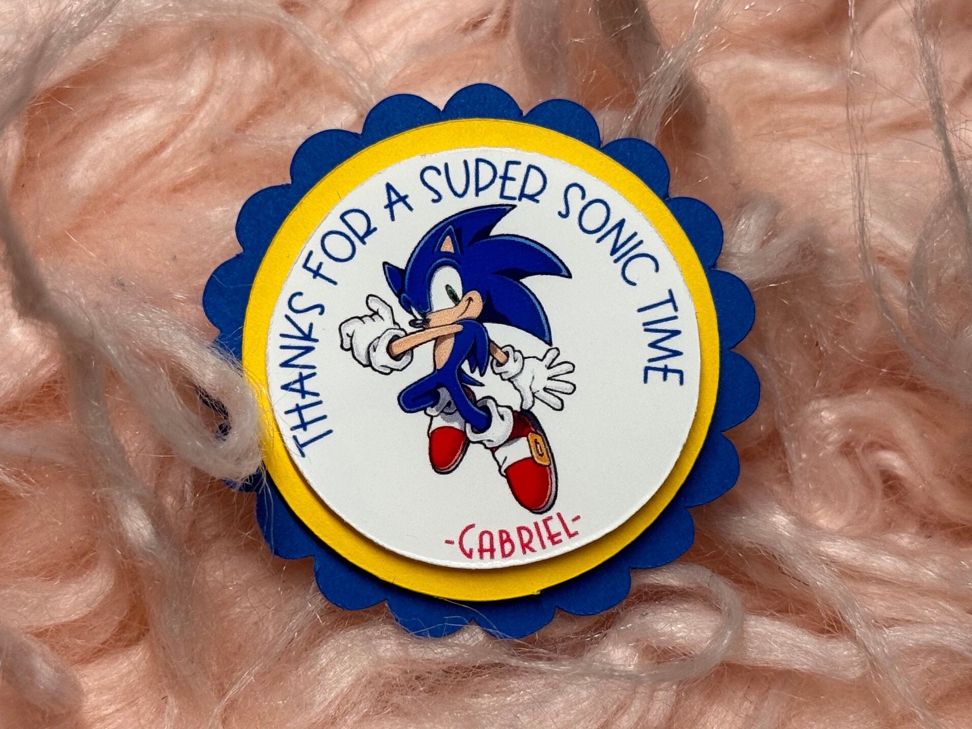 Sonic the Hedgehog Favor Tags - Etsy