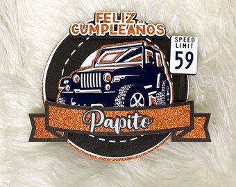 Off Road Cake Topper, off Road Truck Cake Topper, Personalized Jeep ...