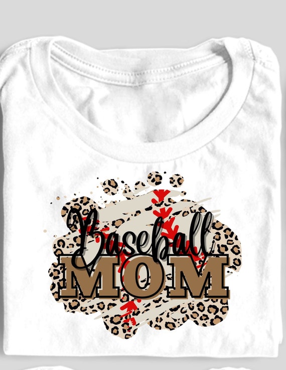 Leopard Print Baseball MOM PNG - Etsy