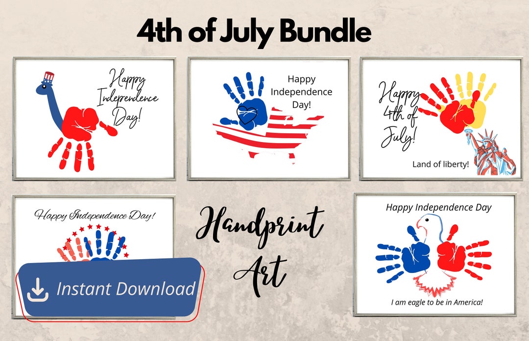 4th of July Personalized and Handmade Art for Kids and Toddlers ...