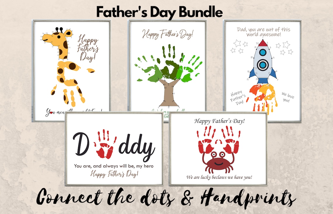 Father's Day Personalized and Handmade Art for Dad | Connect-the-dots ...