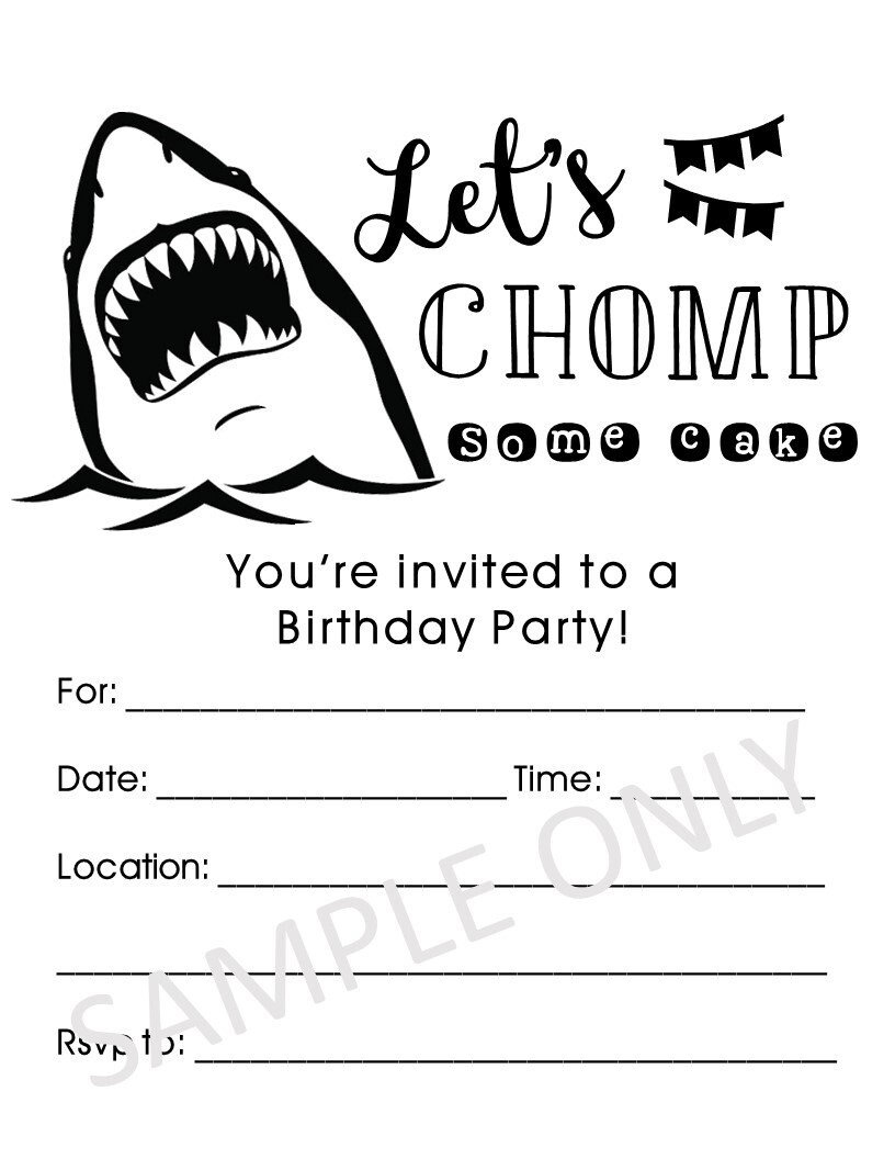 Invitaciones De Cumpleaños De Depredadores Para Imprimir Invitacion