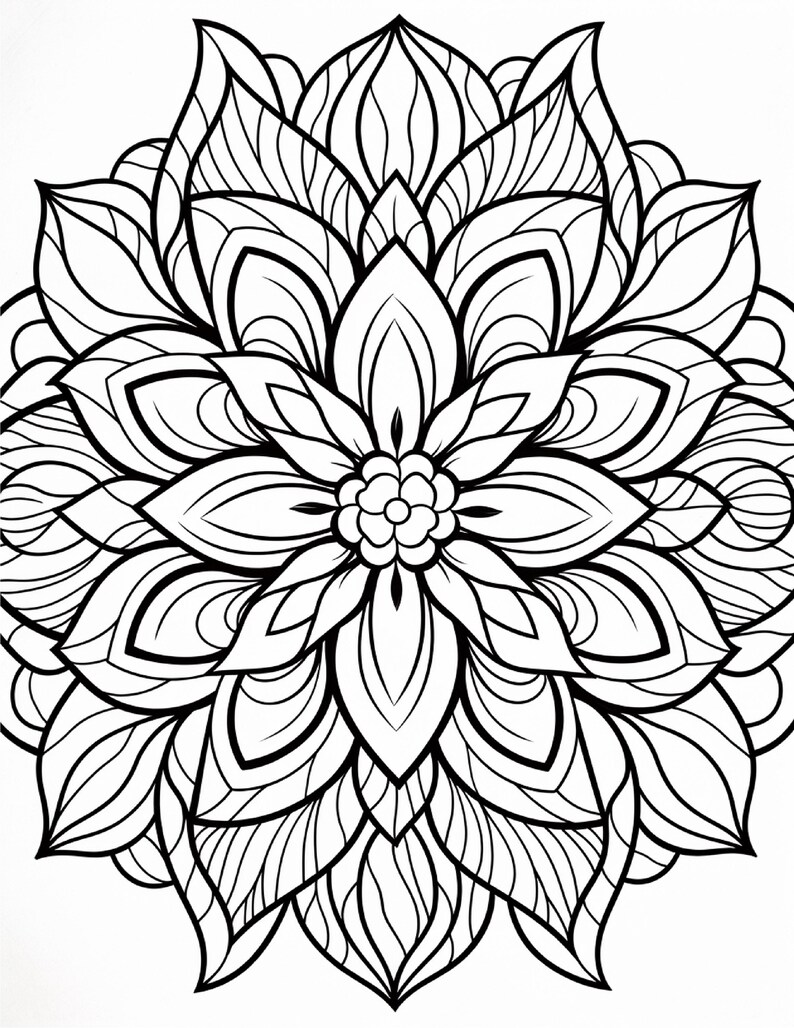 40 Printable Stained Glass Mandala Coloring Pages for Adults & Kids ...