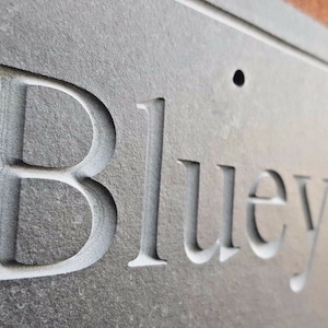 Quality Deep Engraved Slate House Sign With Your Name or Number or Both ...