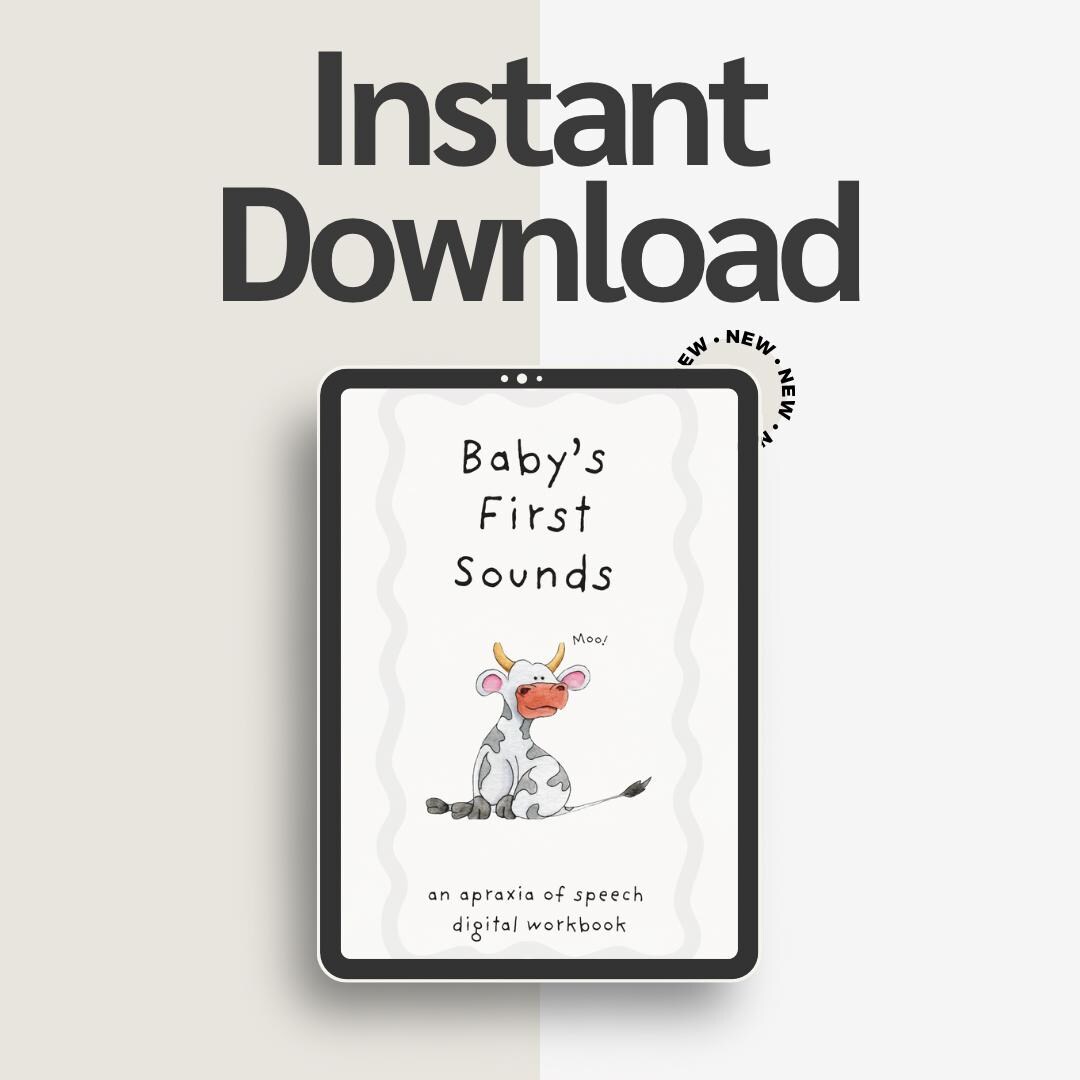 Baby’s First Sounds: an Apraxia of Speech Digital Workbook| Apraxia of ...