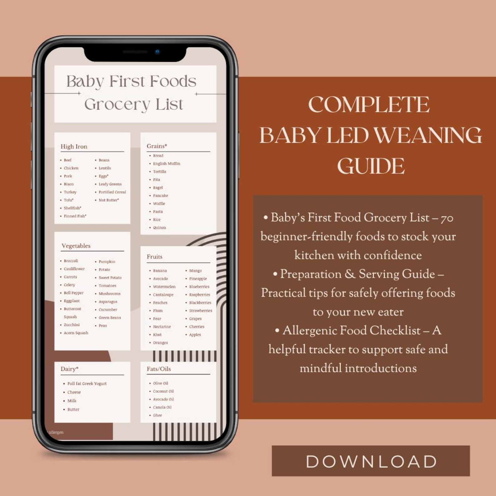 Complete Guide to Baby Led Weaning Bundle, Baby Food Tracker, Baby ...