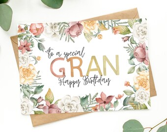 Gran Birthday Card - Etsy UK
