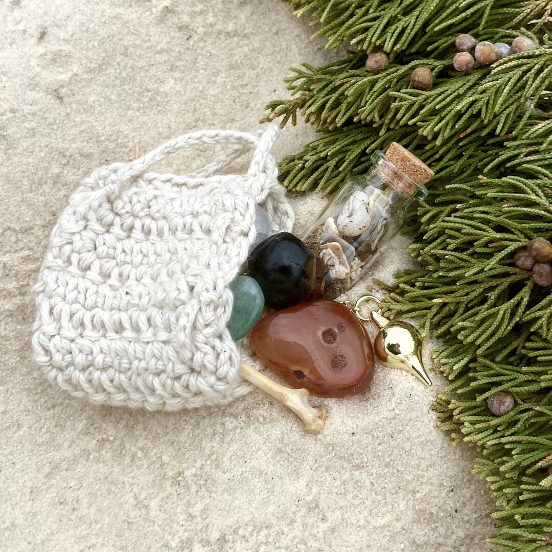 Crochet Crystal Pouch - Etsy