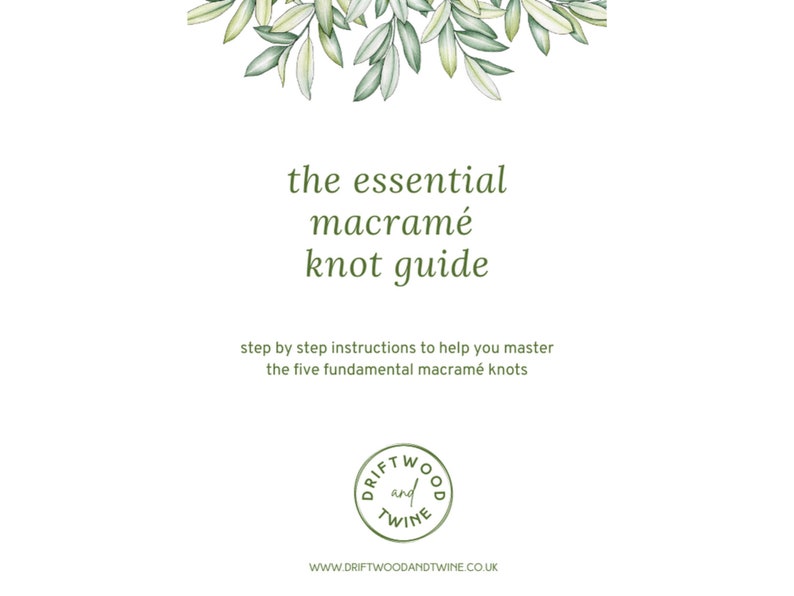 Macrame Knot Guide | Macrame Knot Tutorial for Beginners | Macrame ...