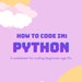 Python Kid’s Coding Worksheet / Tasksheet - Etsy Canada