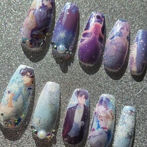 Sailor Moon | Usagi & Mamoru | Contrasting Light/dark | Sparkly Acrylic ...