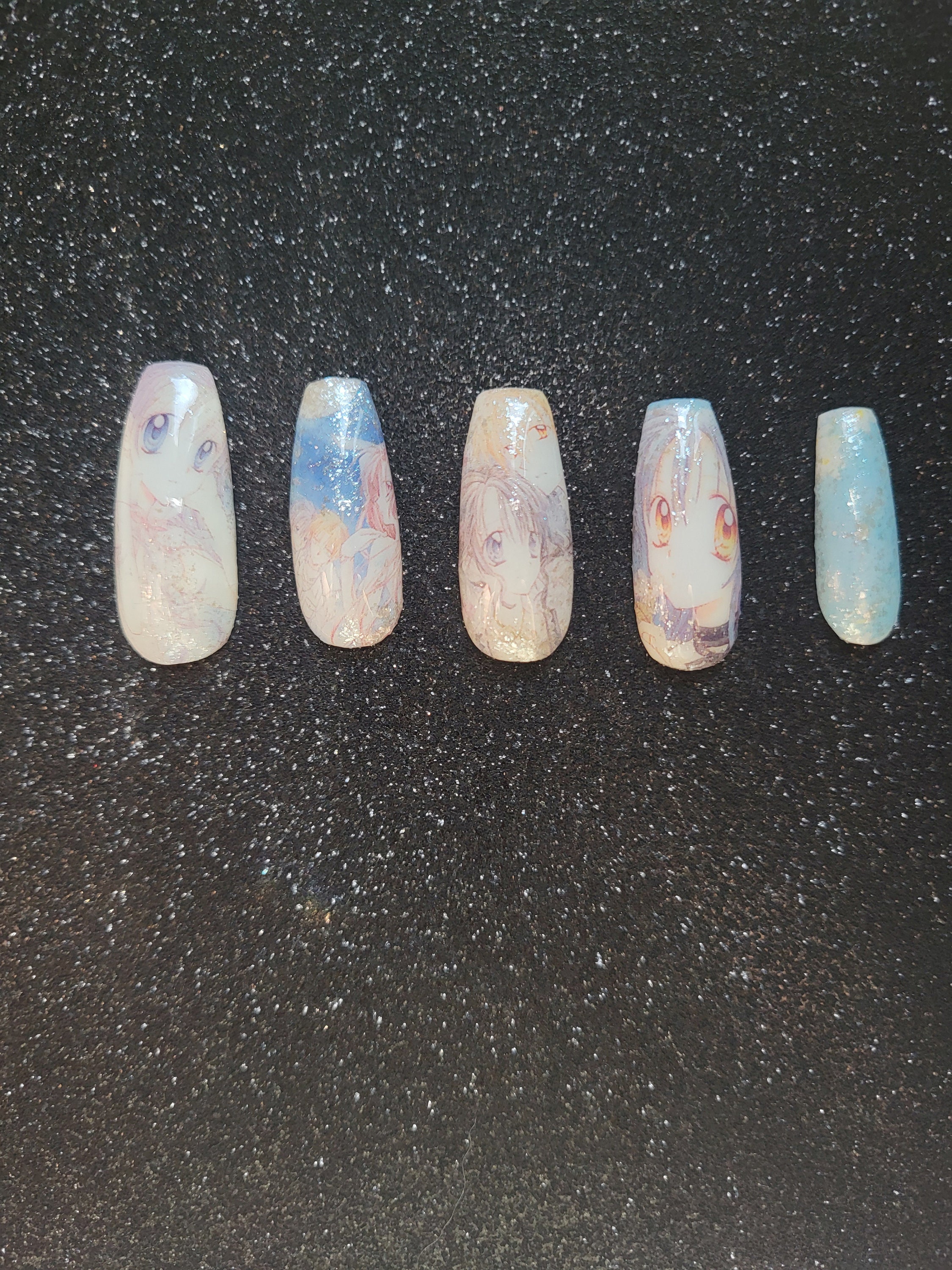 Full Moon Wo Sagashite Acylic Press-on Nails Searching for - Etsy