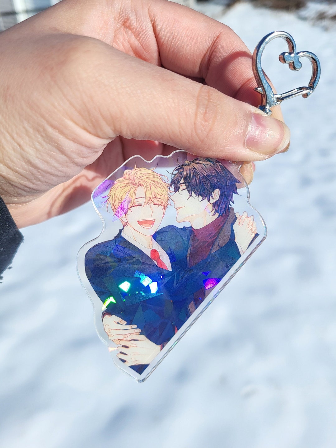 Wonyoung & Taejun BL | Holographic Acrylic Keychain| Double-sided 3 ...