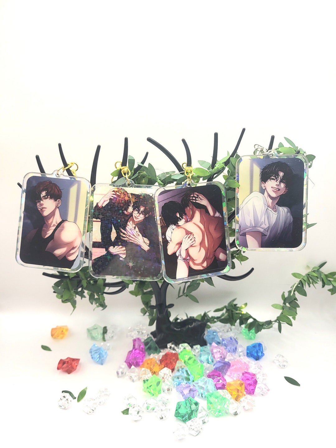 Lee Je-oh & Do Seong-rok BL | Acrylic Keychain | Rainbow Holographic ...