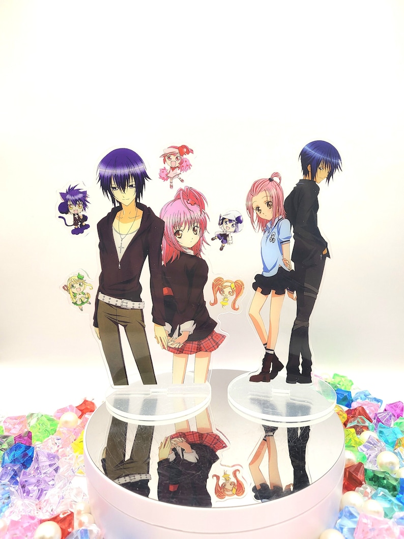 Shugo Chara Hinamori Amu & Tsukiyomi Ikuto Acrylic Stand Standee Double ...