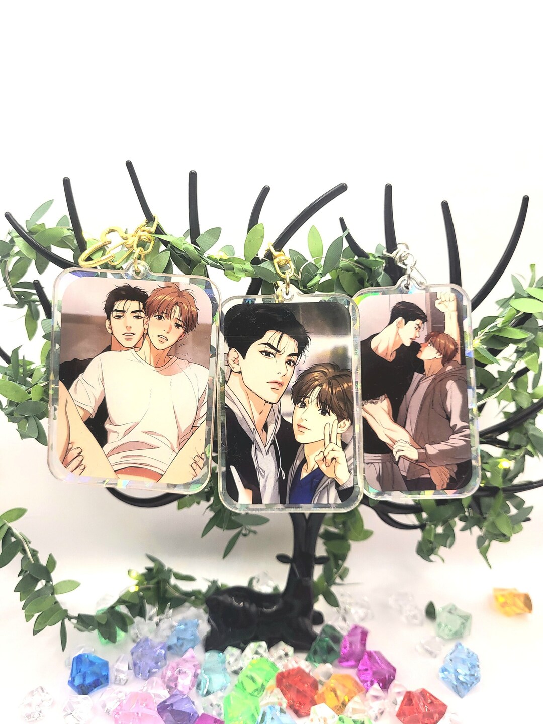 Dan & Jaekyung BL | Acrylic Keychain | Rainbow Holographic | Yaoi ...